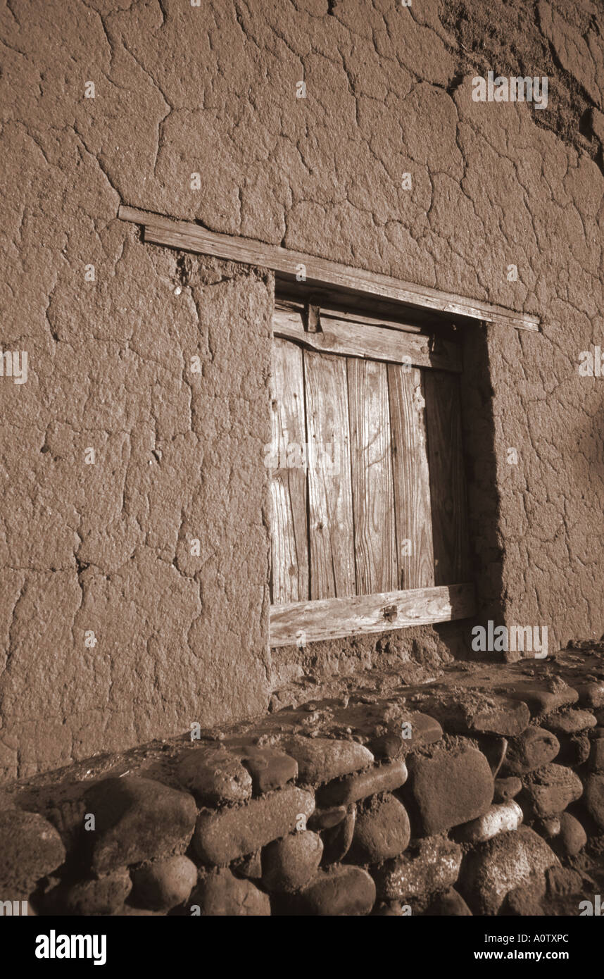 Adobe building detail, Big Bend National Park, Texas, USA Stock Photo ...