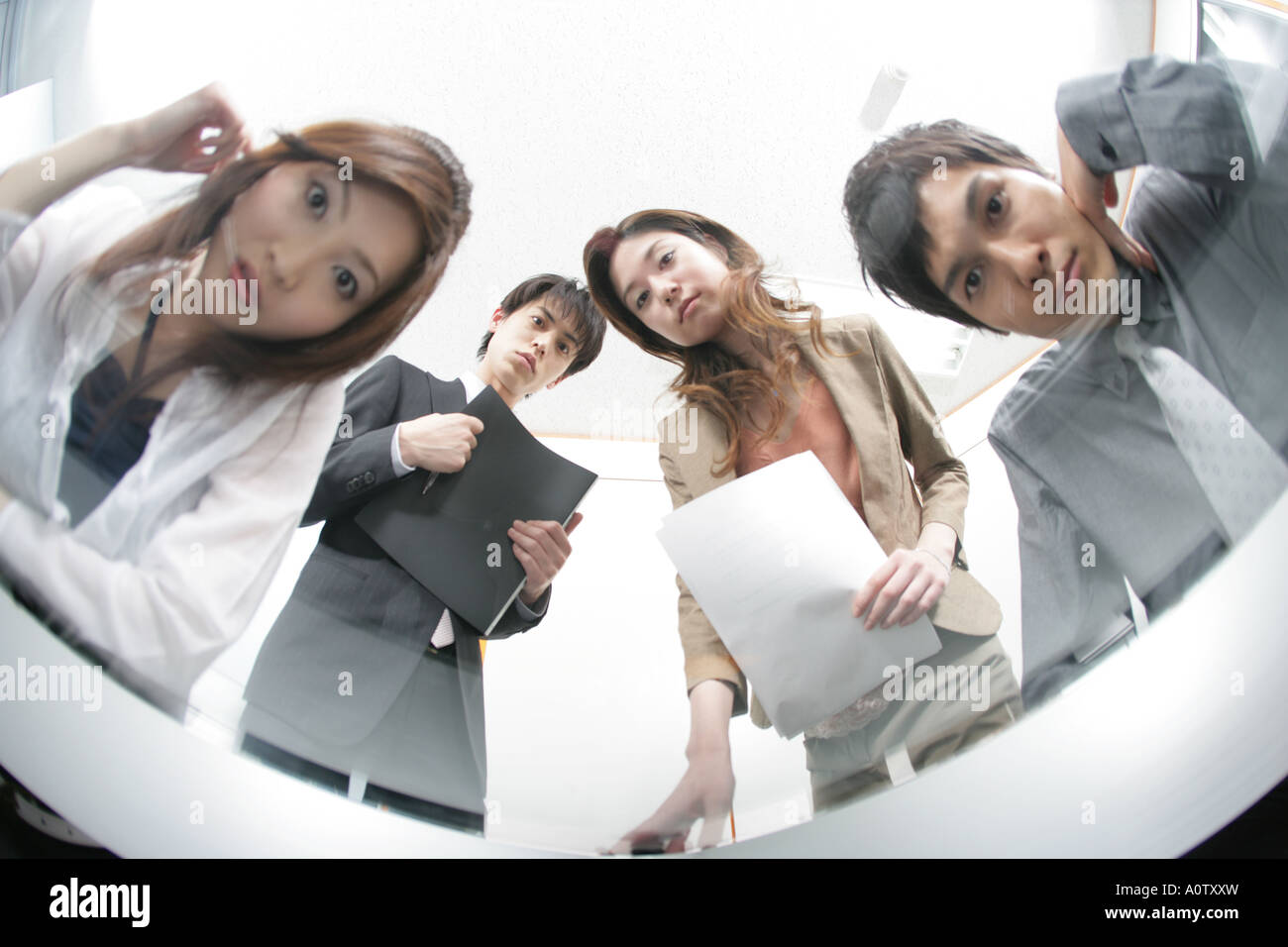 Portrait two businessmen looking camera hi-res stock photography and ...