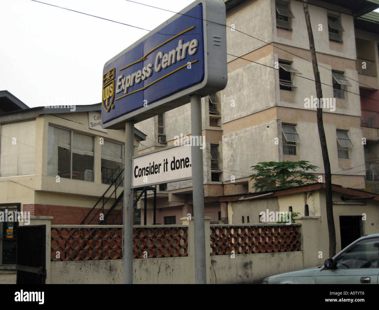 UPS courier delivery depot, Lagos Stock Photo - Alamy