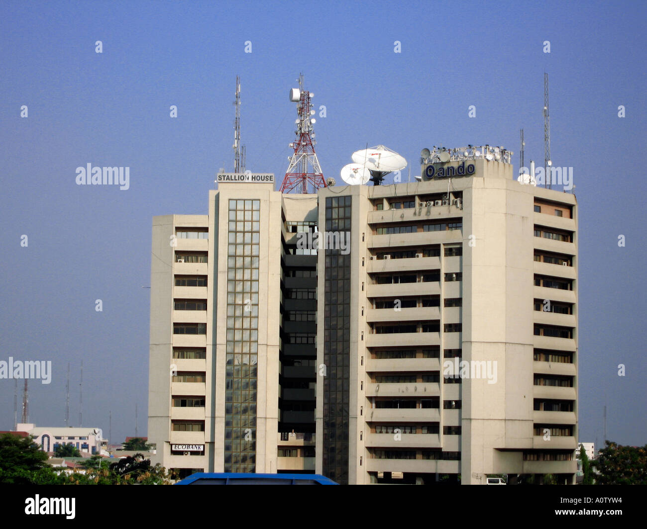 Oando building Lagos Stock Photo - Alamy
