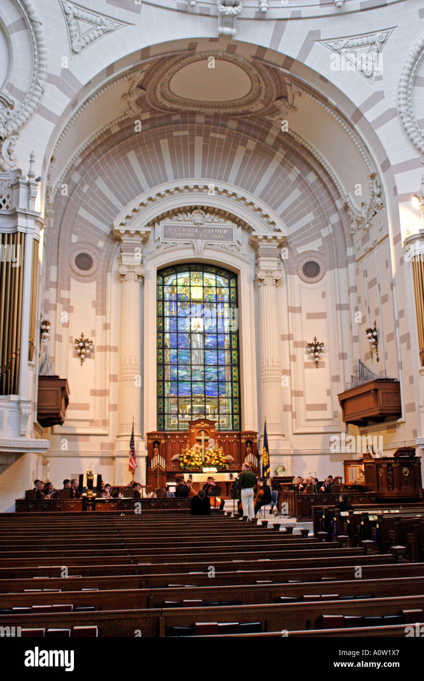 Naval Academy Chapel , Cathedral of the Navy - Interior Stock Photo - Alamy