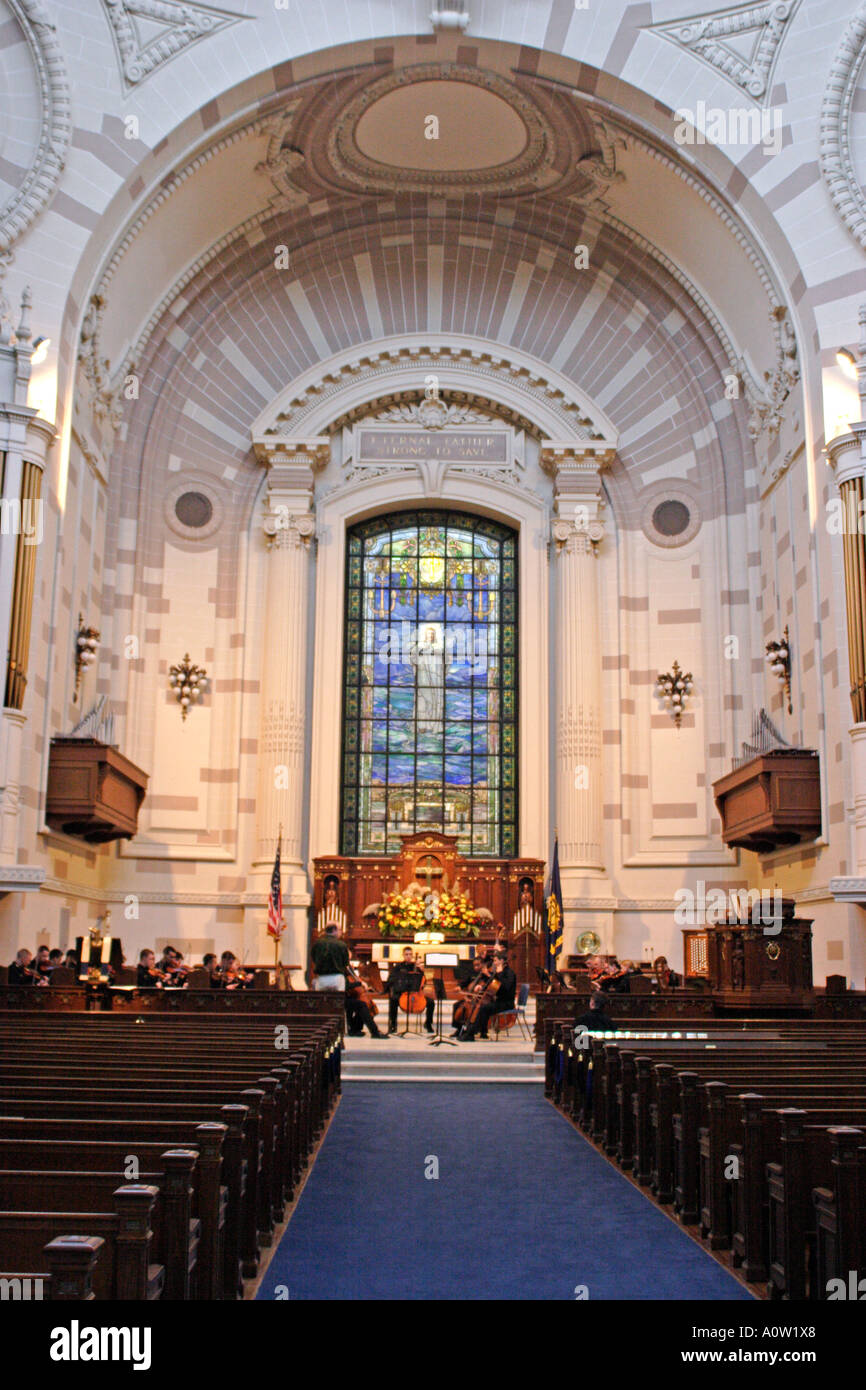 Naval Academy Chapel , Cathedral of the Navy - Interior Stock Photo - Alamy