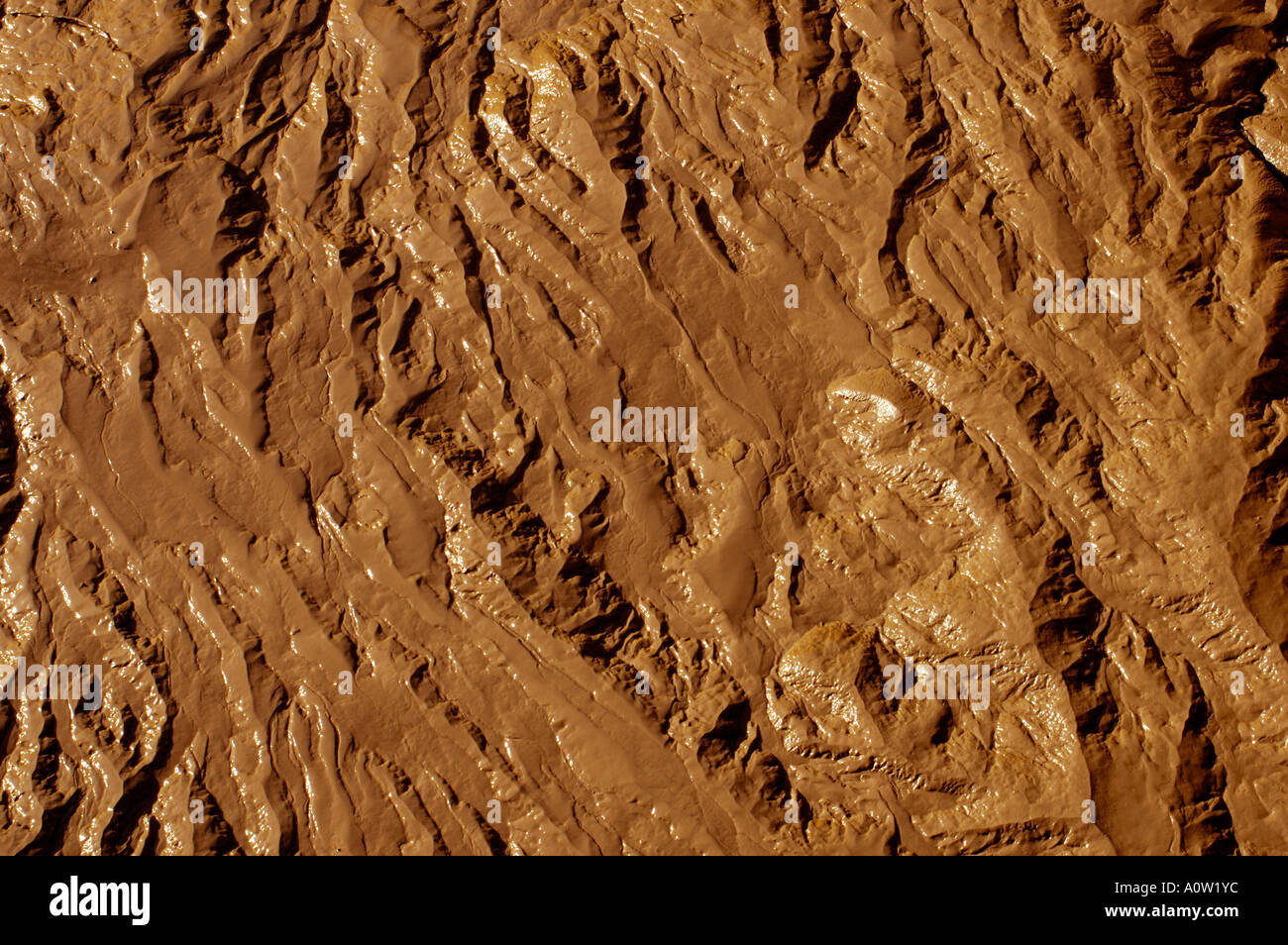 Background image - textured mud at low tide Stock Photo - Alamy