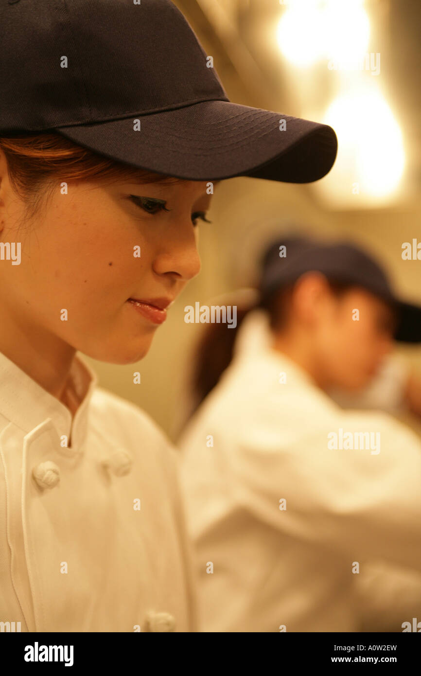 Female chef brown hair in hi-res stock photography and images - Alamy
