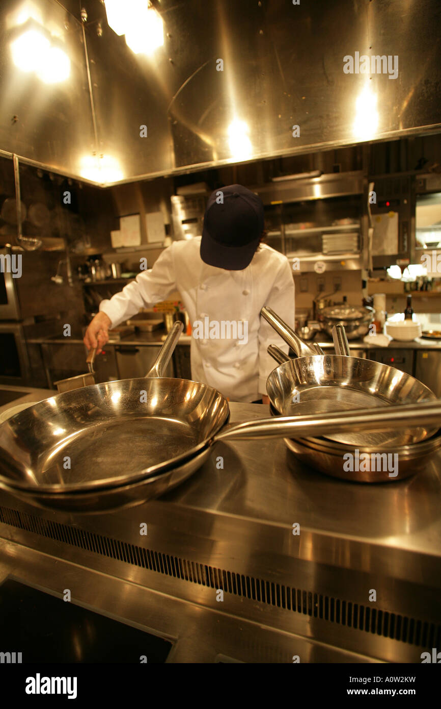 Chef preparing food in the kitchen Stock Photo - Alamy