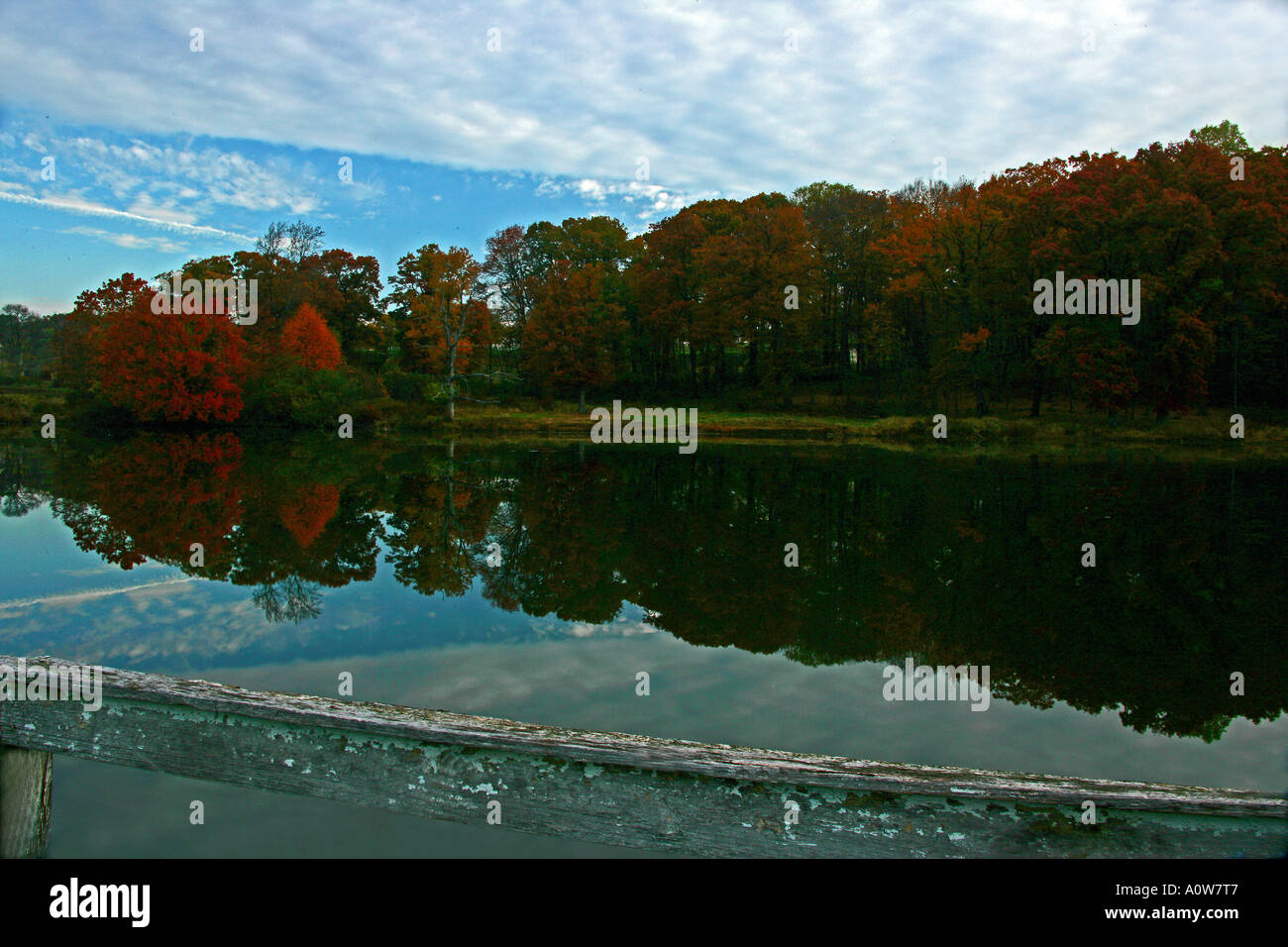 Reflections of Fall Stock Photo - Alamy