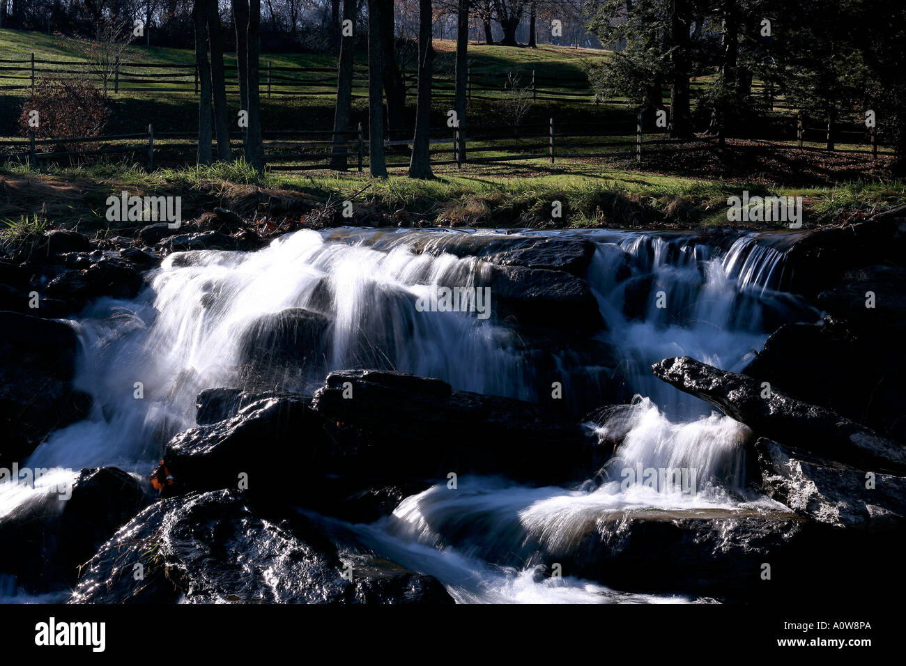 "FARM LAND WATERFALLS Stock Photo - Alamy
