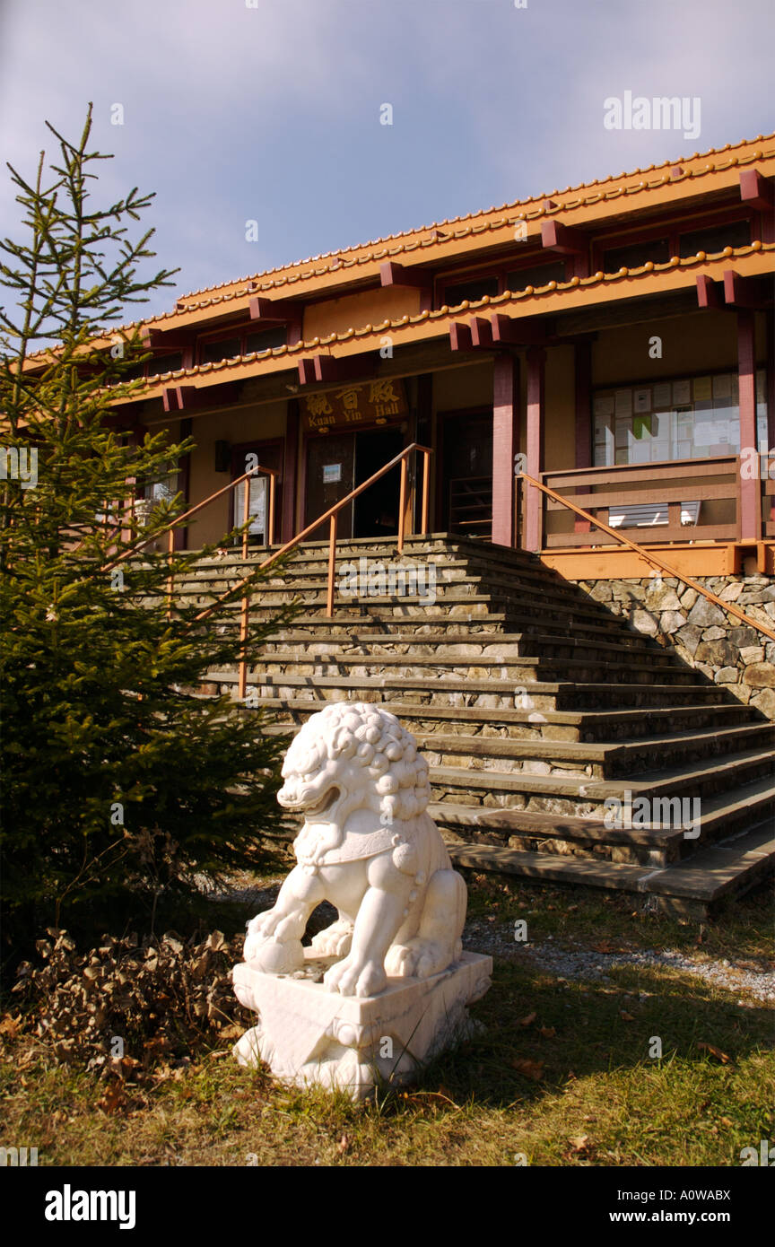 Statue of lion in the monastery Stock Photo - Alamy