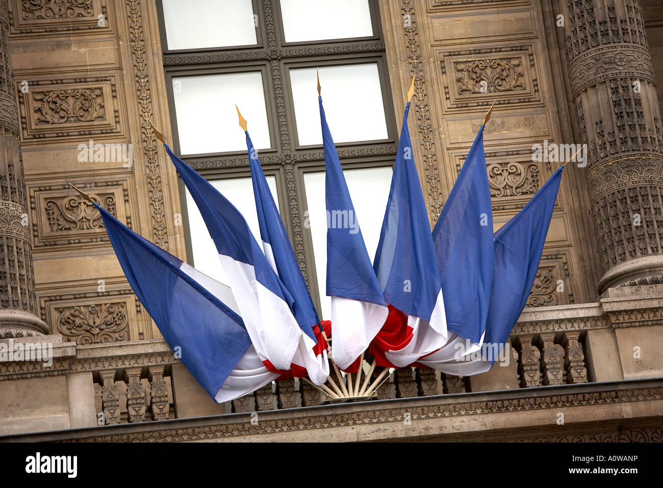 French flags france paris hi-res stock photography and images - Alamy