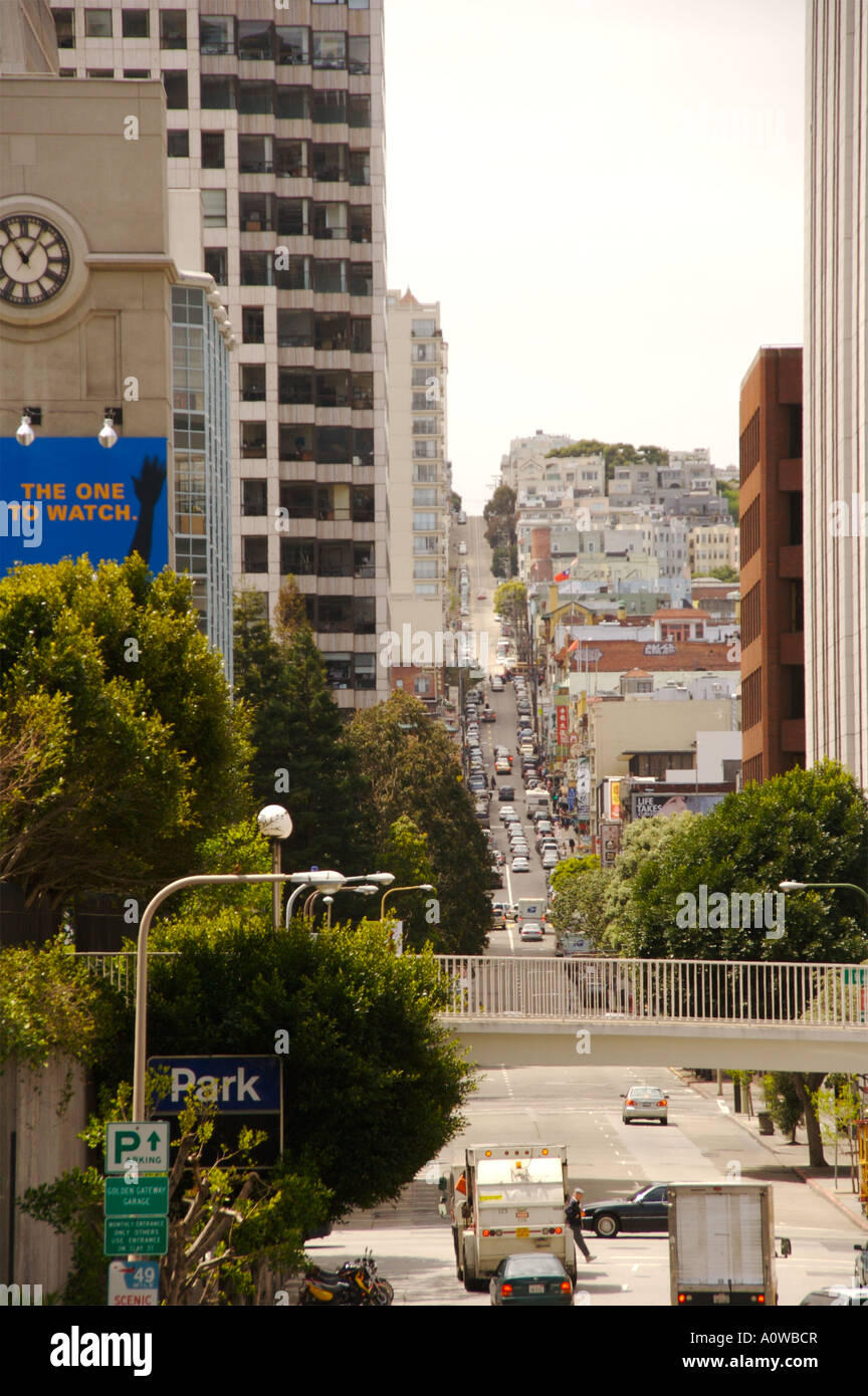 San Francisco, Clay Street, California, USA Stock Photo - Alamy