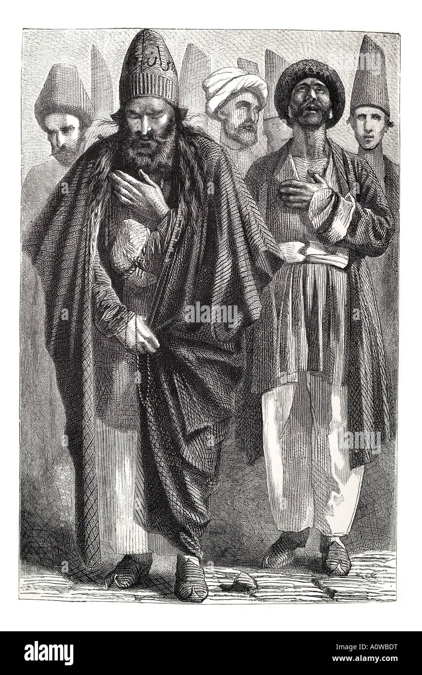 dervish and penitent Russian Russia Georgia Islam Islamic tall conical ...
