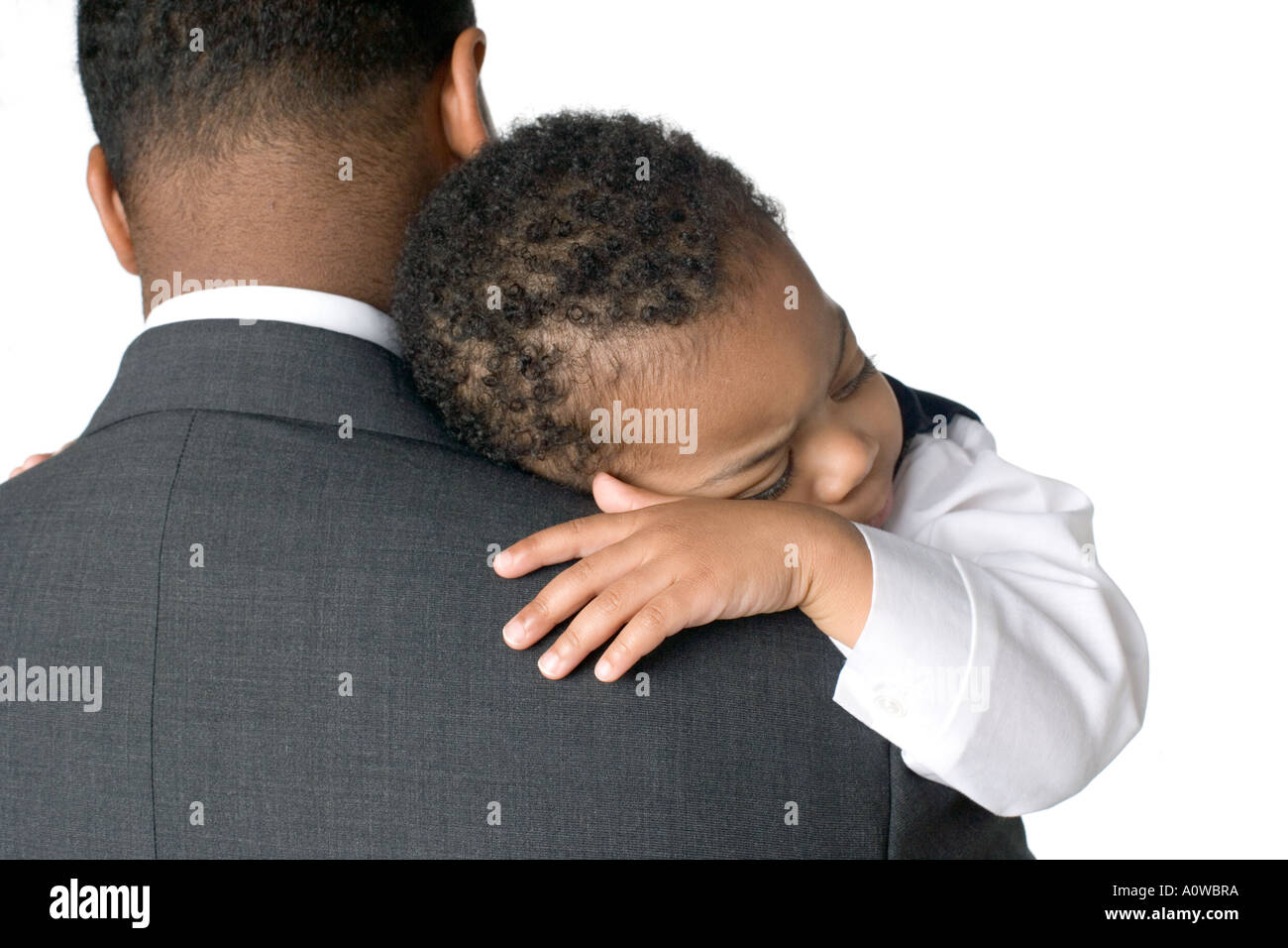 Portrait African American father and son Stock Photo - Alamy