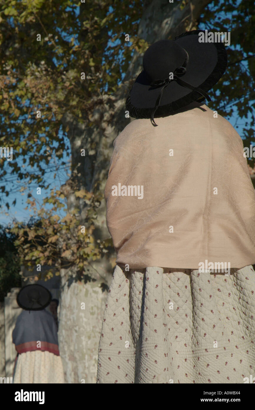 Provence Istres Woman In Traditional Provencal Costume During A Parade ...