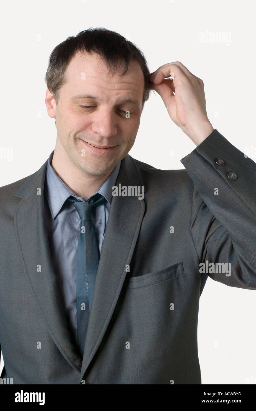 Man with a silly expression Stock Photo - Alamy