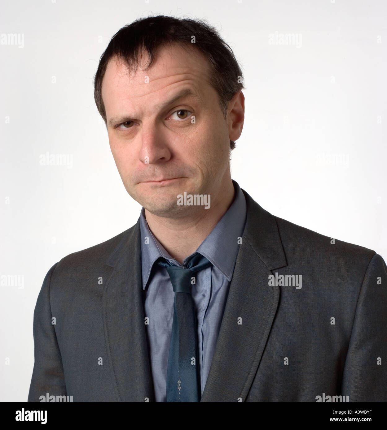 Man with a silly expression Stock Photo - Alamy