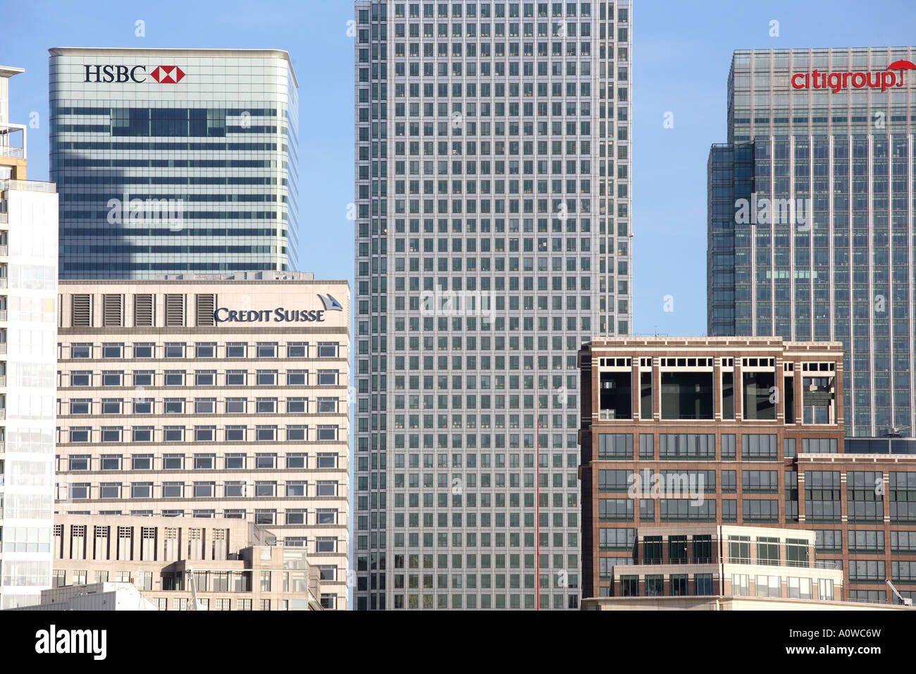 Docklands and Canary Wharf Buildings Stock Photo - Alamy