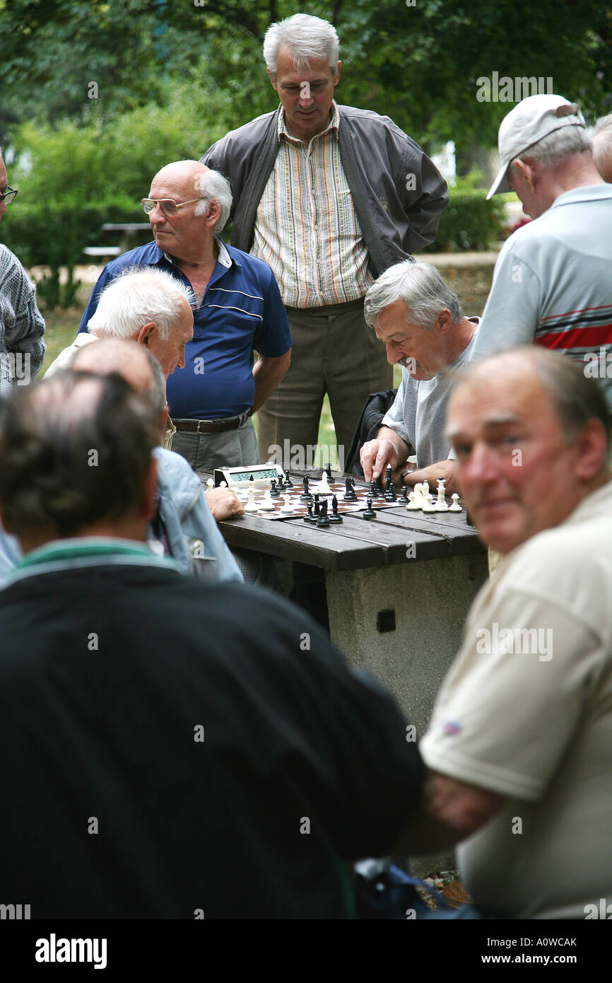 Budapest chess players hi-res stock photography and images - Alamy