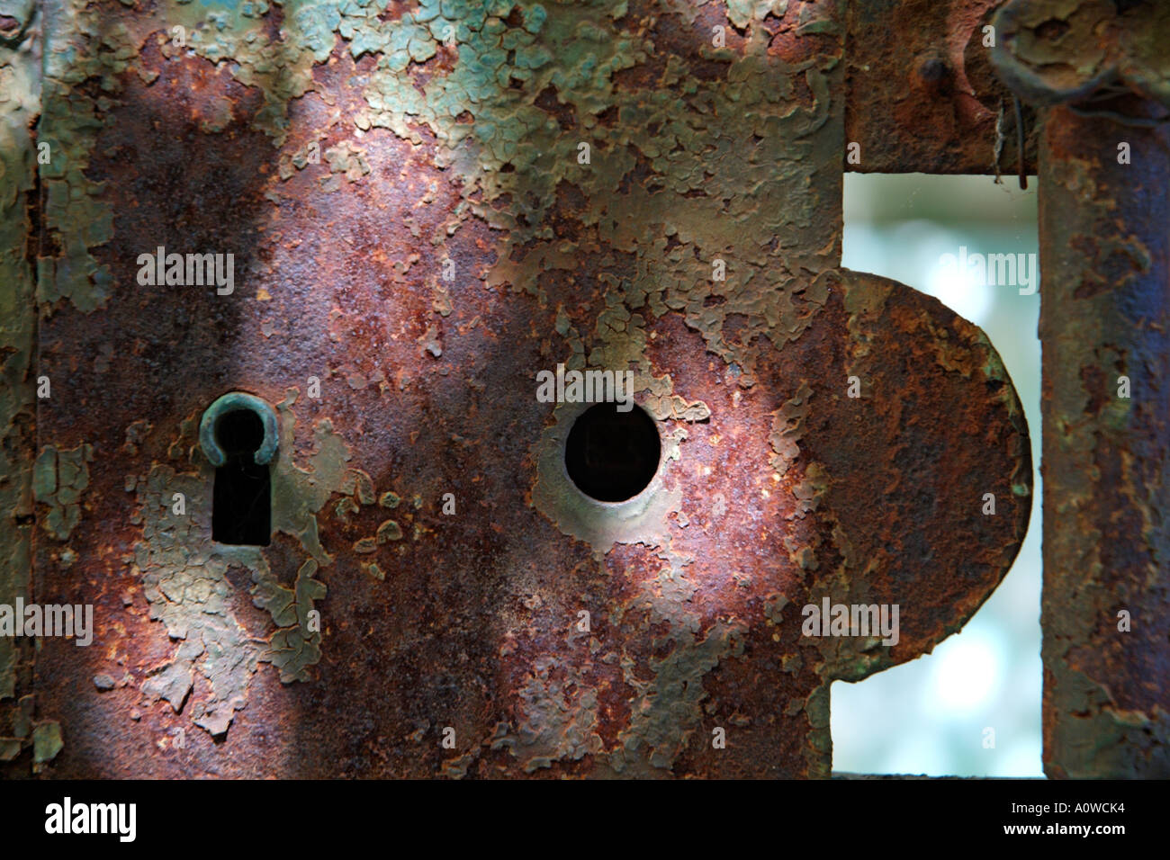 Holes in a rusty hi-res stock photography and images - Alamy