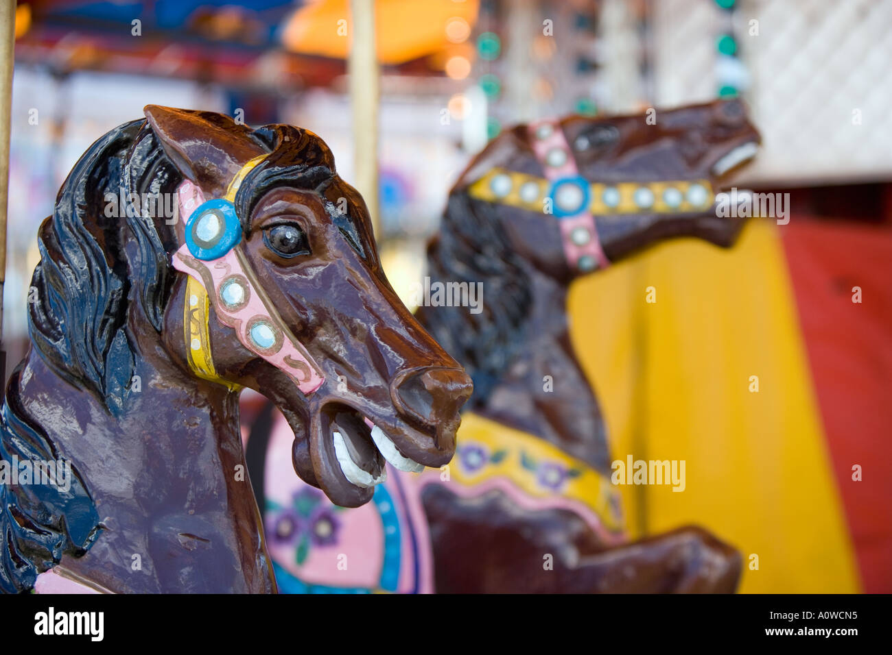 Closeup of carousel horse Stock Photo - Alamy
