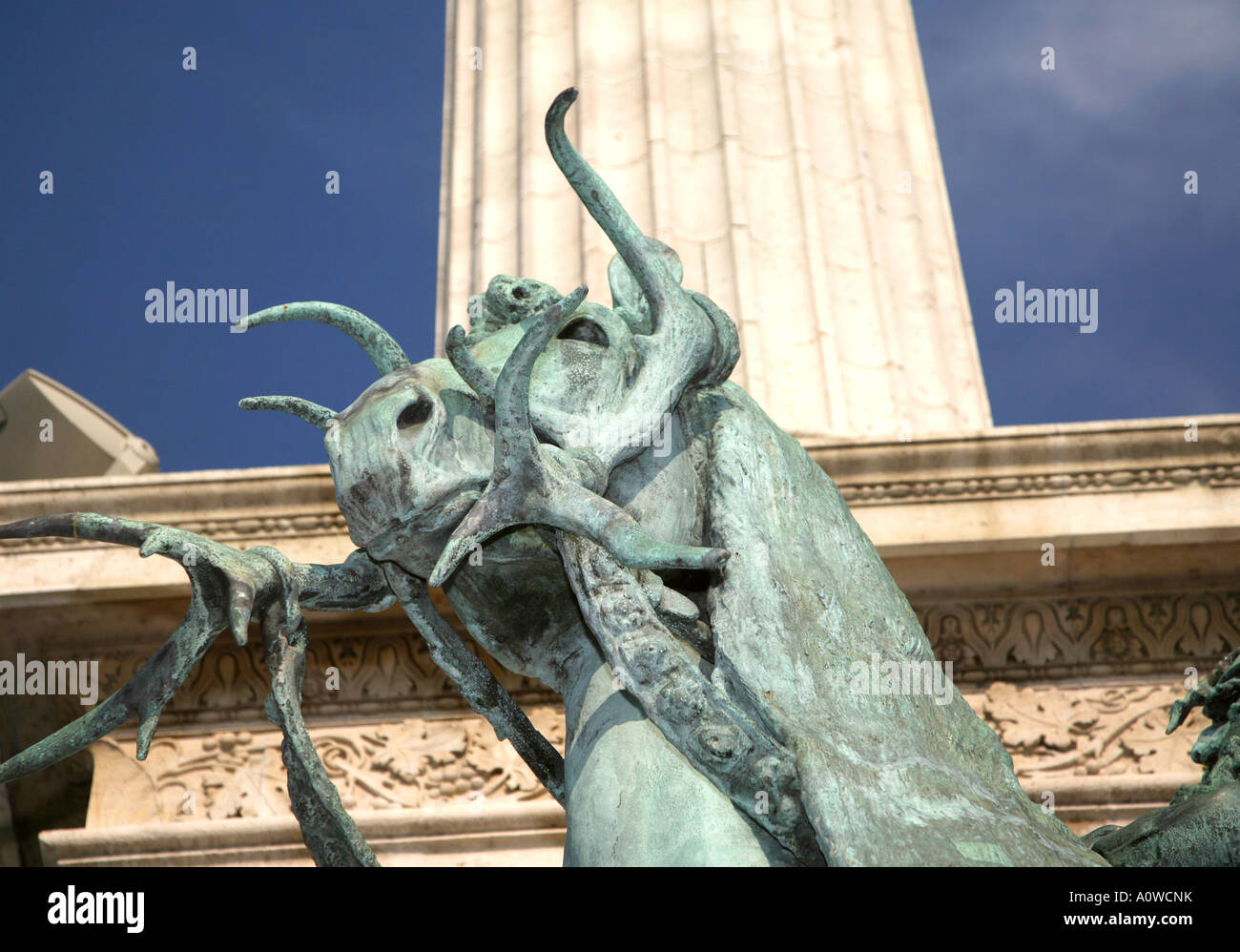 Millennium monument Budapest Hungary Stock Photo - Alamy