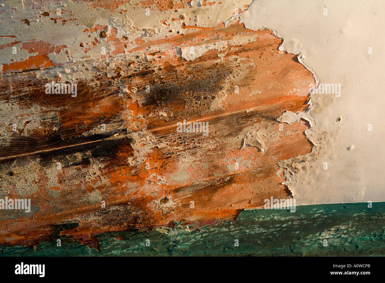 Paint peeling from a boat hull Stock Photo - Alamy