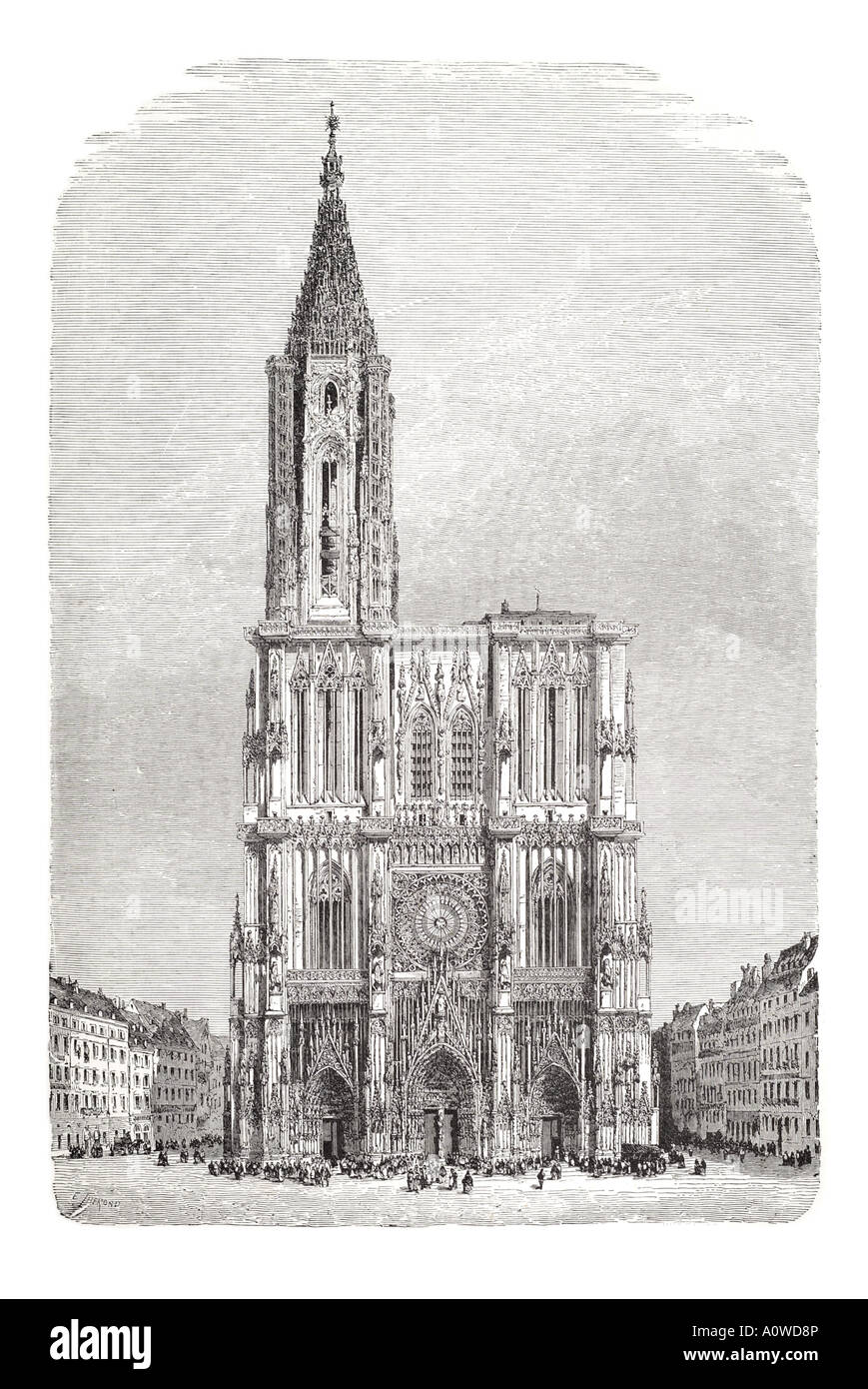 strasburg cathedral Square Our Lady Notre Dame Alsace France ...