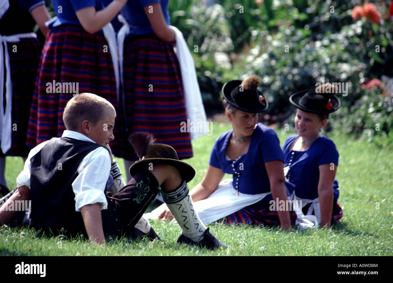 Bavarian Traditional costumes,Germany Stock Photo - Alamy