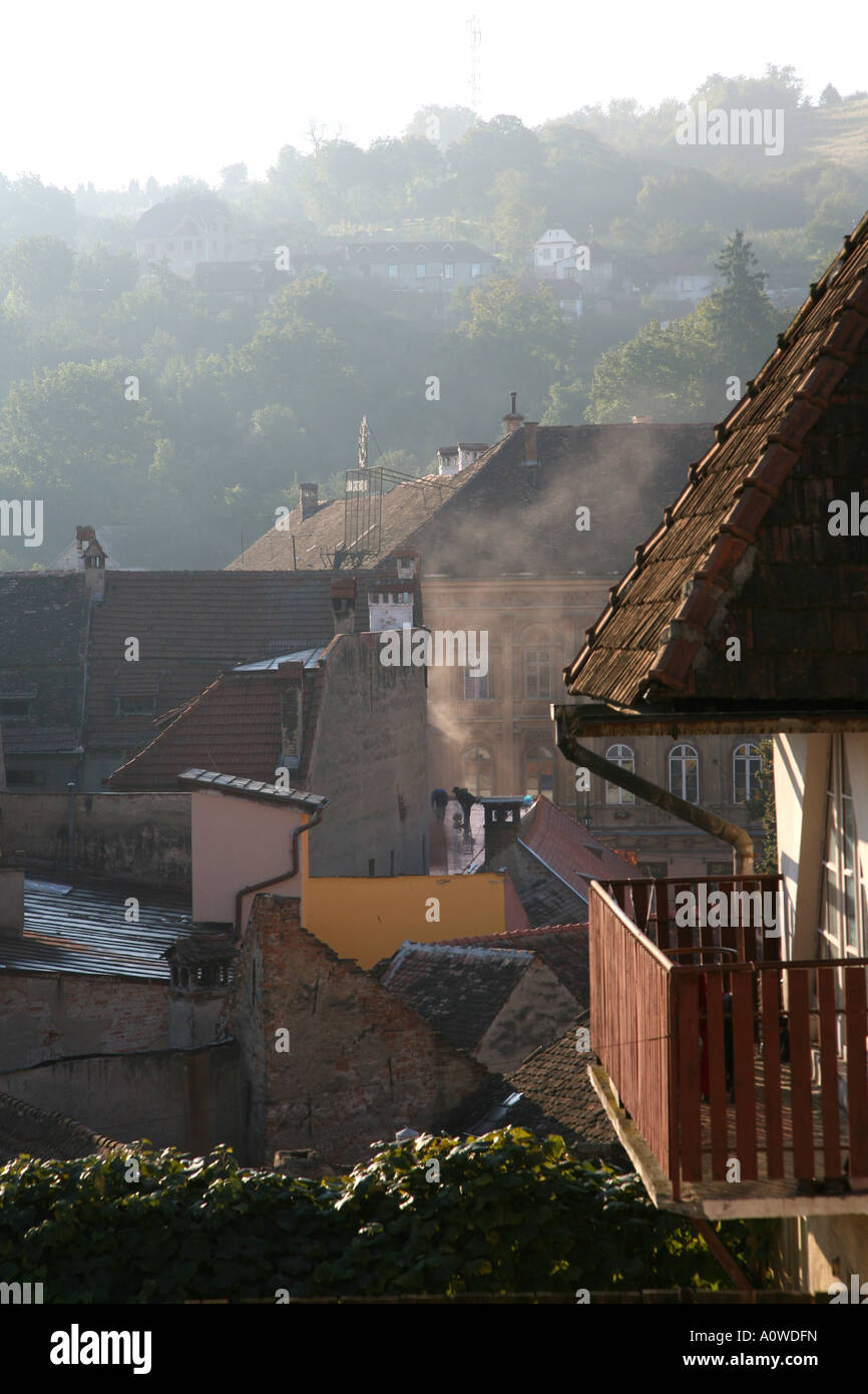 Rooftops Sighisoara Romania Stock Photo - Alamy