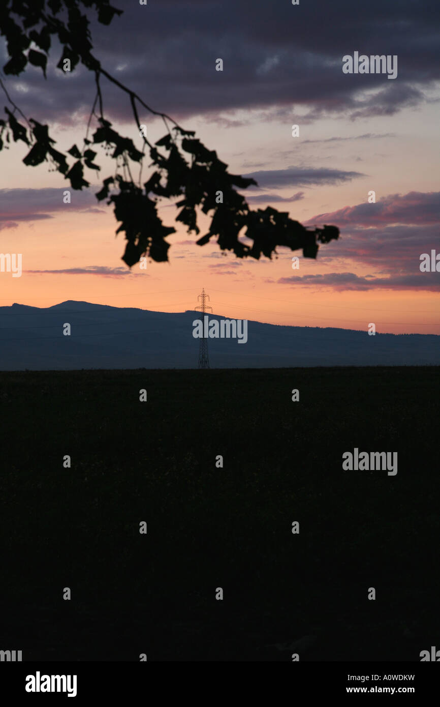Sunset Transylvania Romania Stock Photo - Alamy