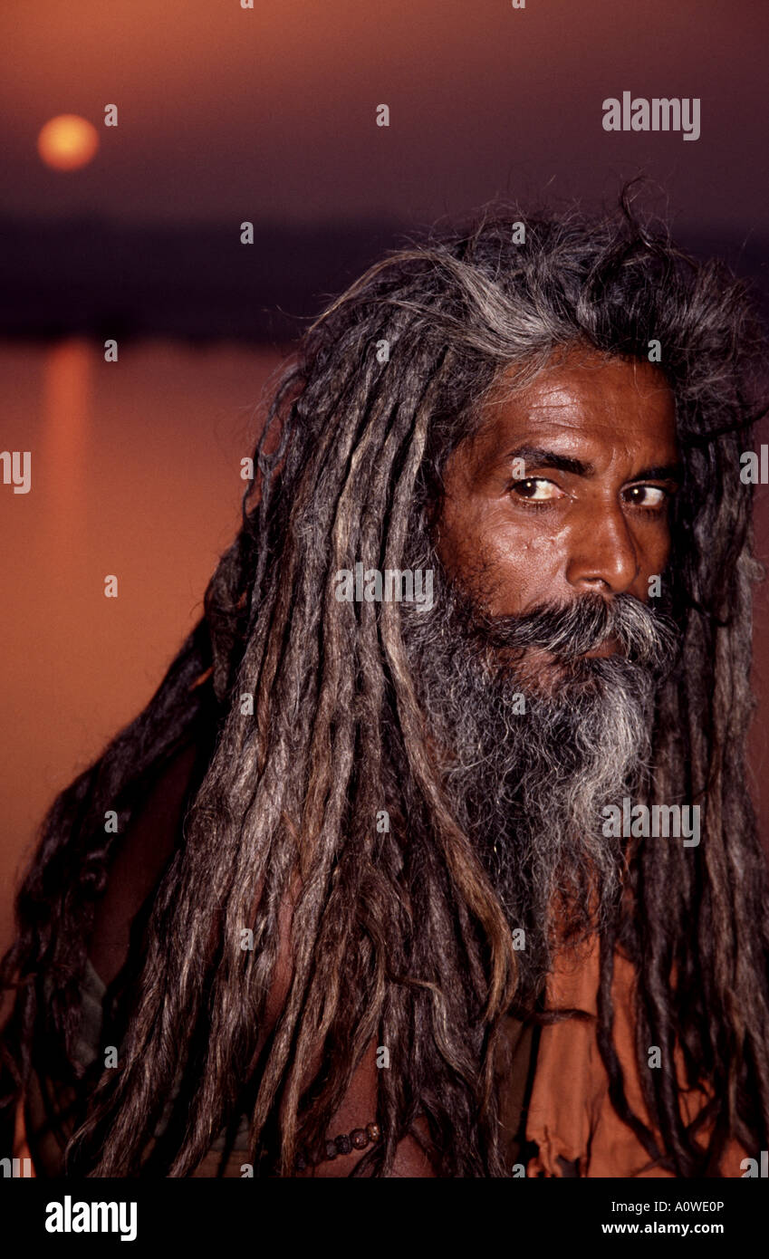 Saddhu in Varanasi Stock Photo - Alamy