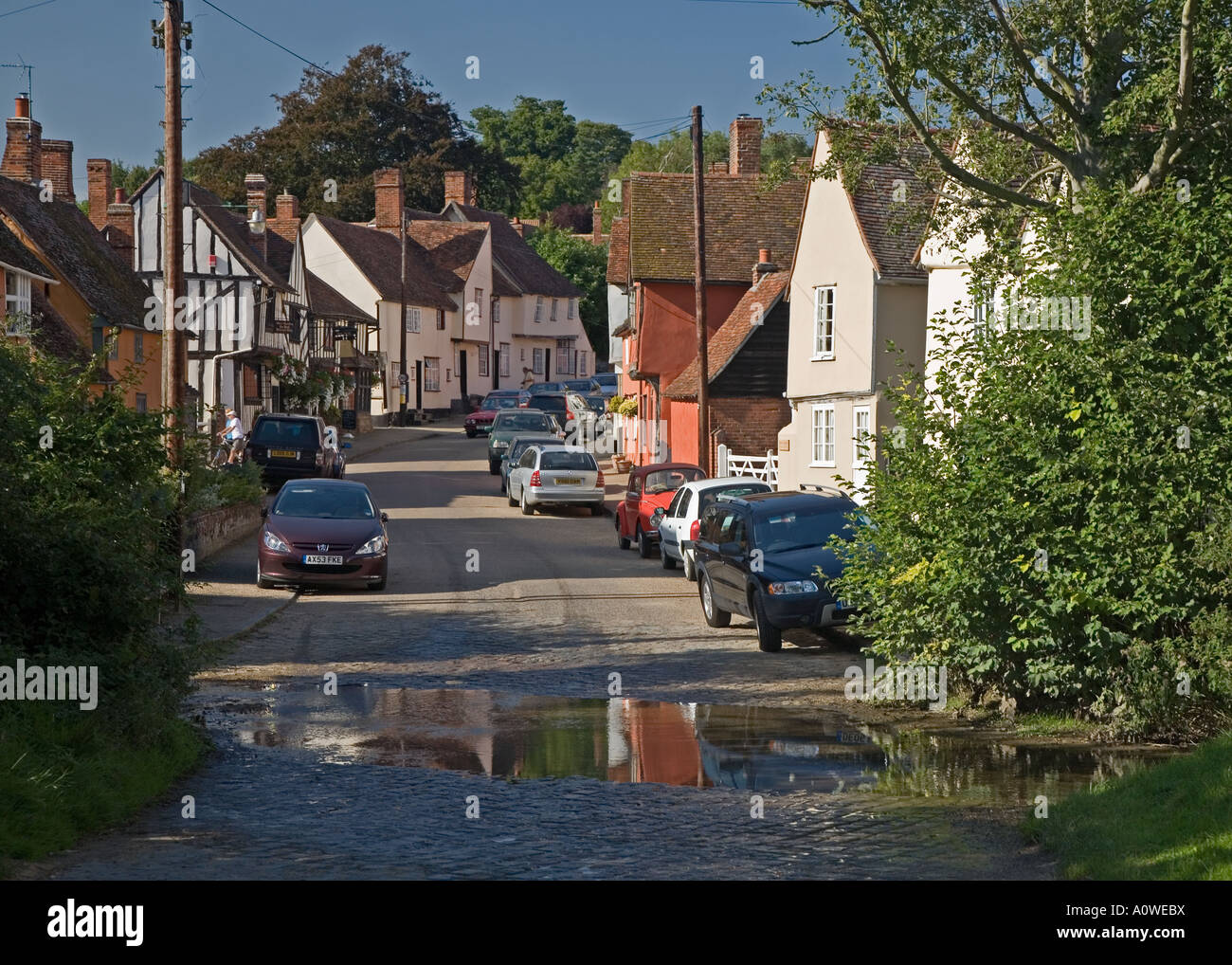 Kersey village, Suffolk Stock Photo - Alamy