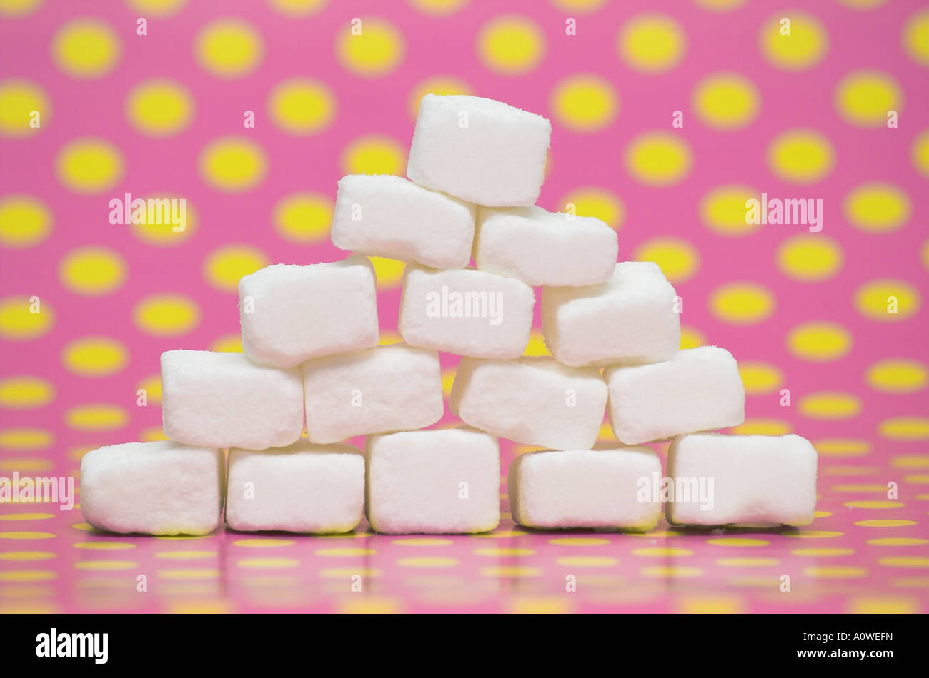Pyramid of Sugar Cubes Stock Photo - Alamy