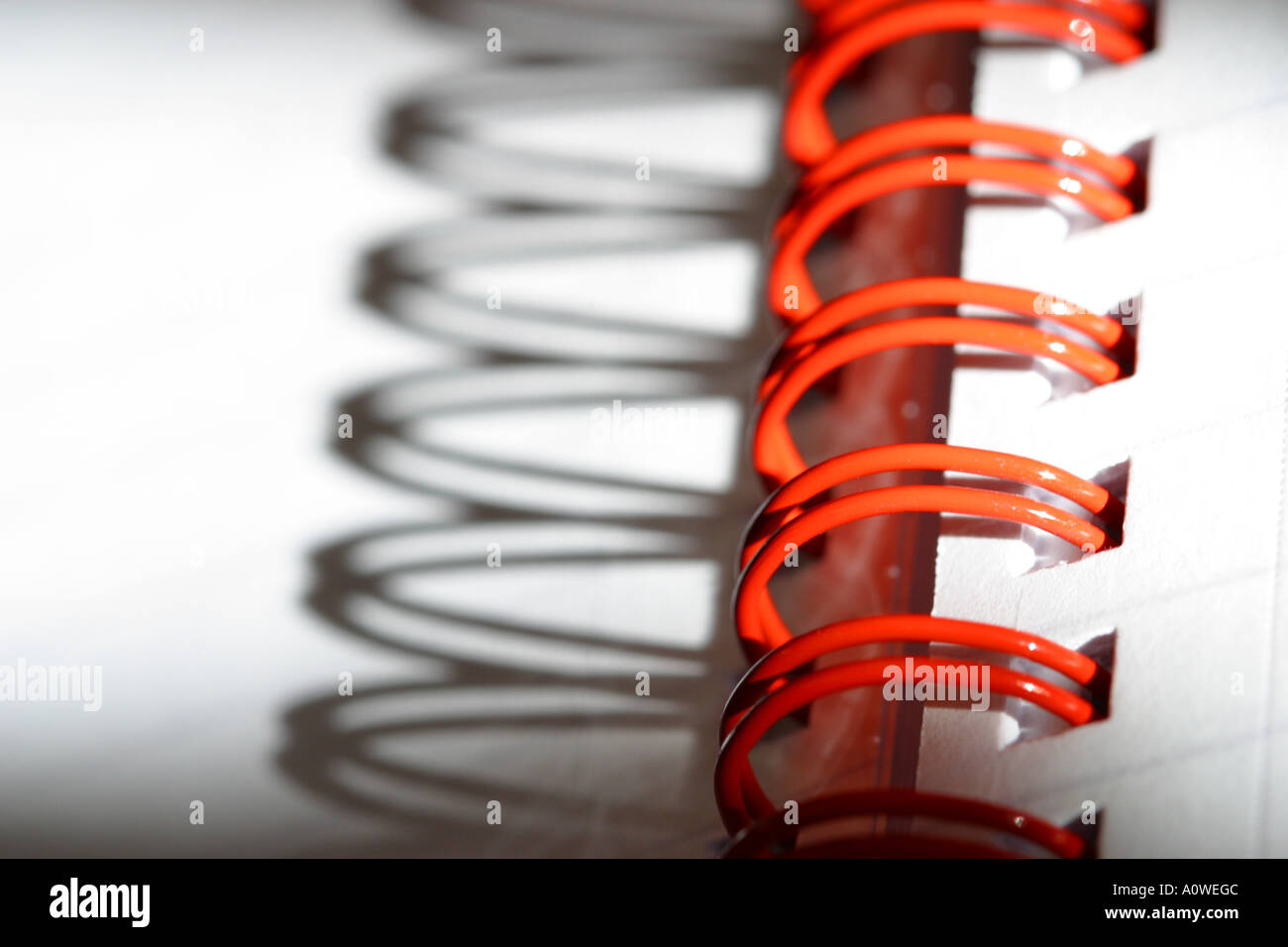 Office spiral bound note book paper notepad Stock Photo - Alamy