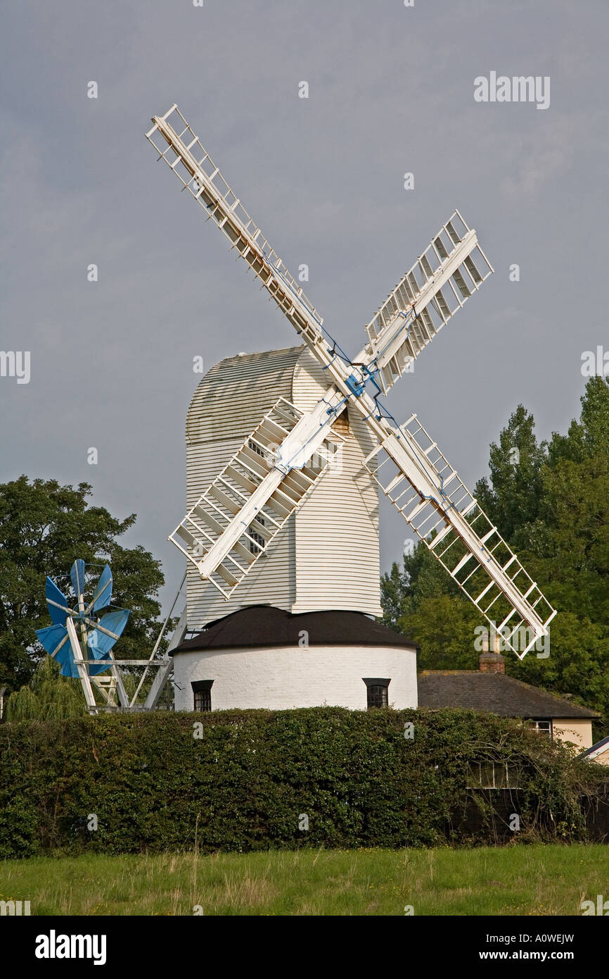 Saxtead Green Post Mill, Suffolk Stock Photo - Alamy