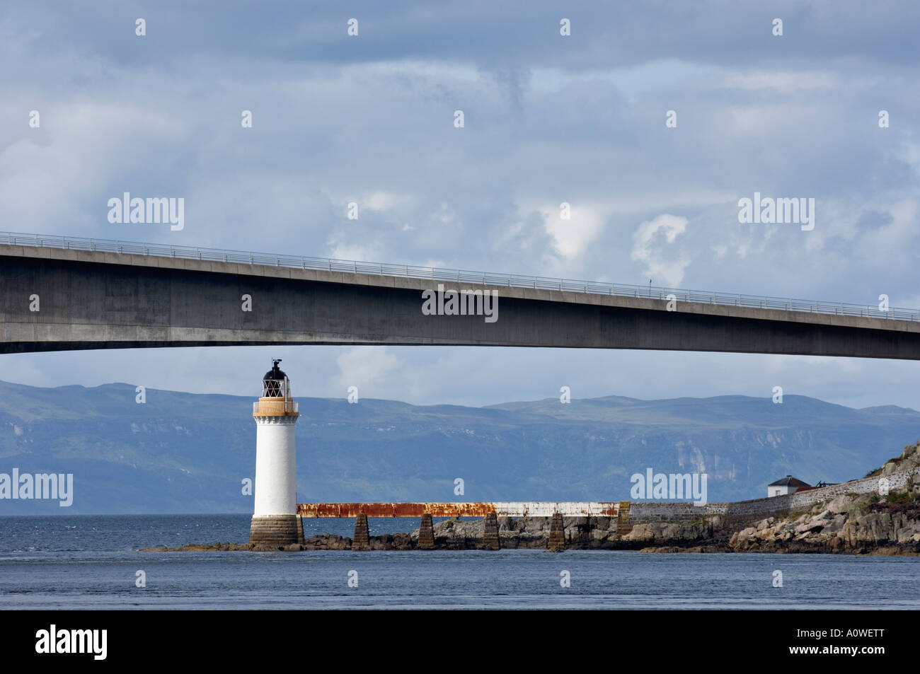 Skye Bridge Passing Over Kyleakin Lighthouse Eilean Ban The White ...