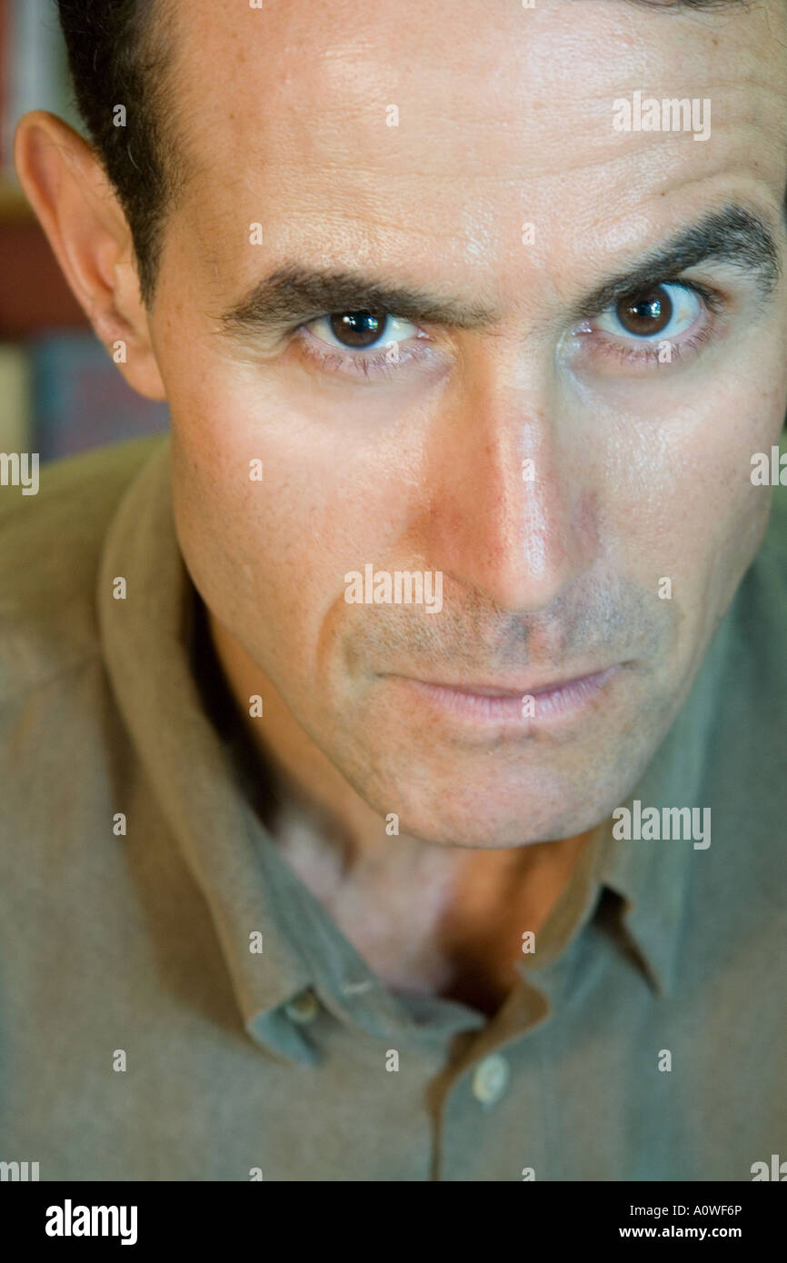 Portrait of man concerned Stock Photo - Alamy
