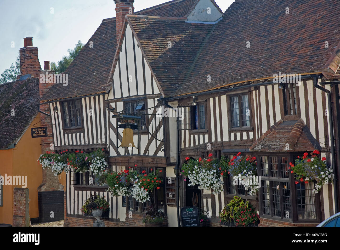 The Bell, Kersey, Suffolk Stock Photo - Alamy