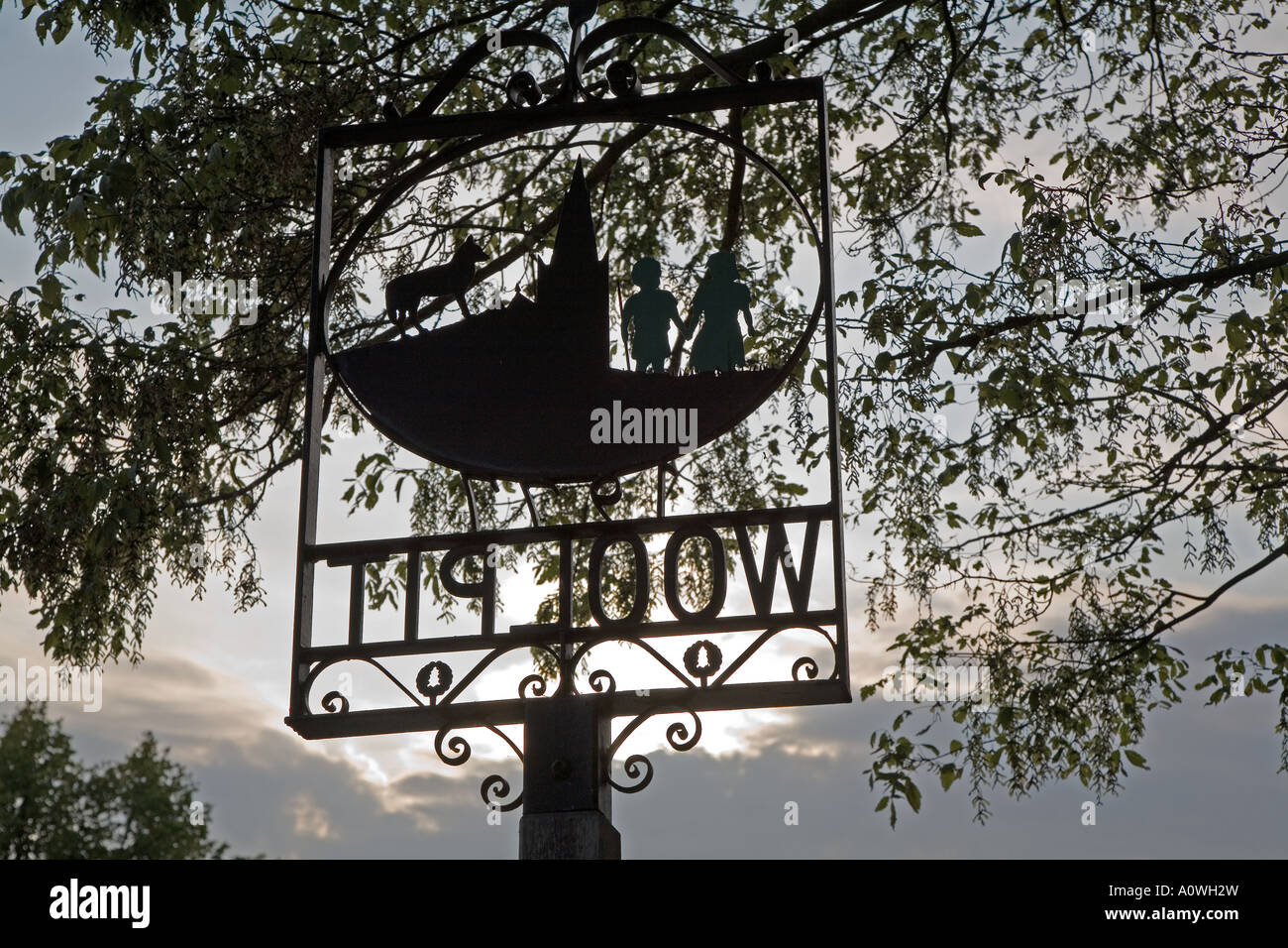 Woolpit village sign hi-res stock photography and images - Alamy