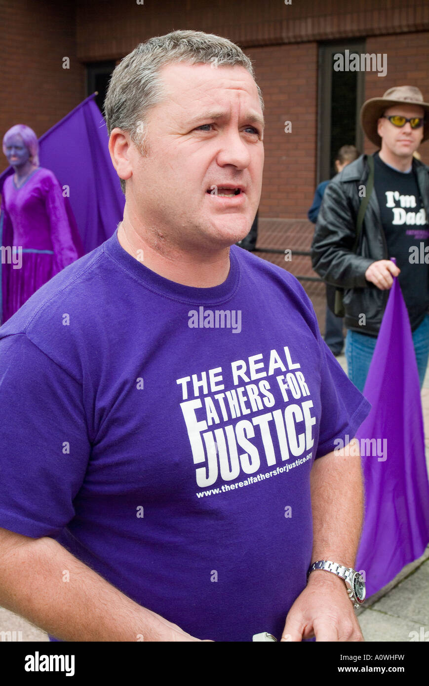 Real Fathers For Justice campaigners outside Trafford Magistrates in ...