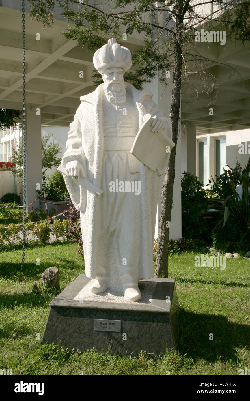 STATUE OF THE OTTOMAN ARCHITECT MIMAR SINAN, ISTANBUL, TURKEY Stock ...