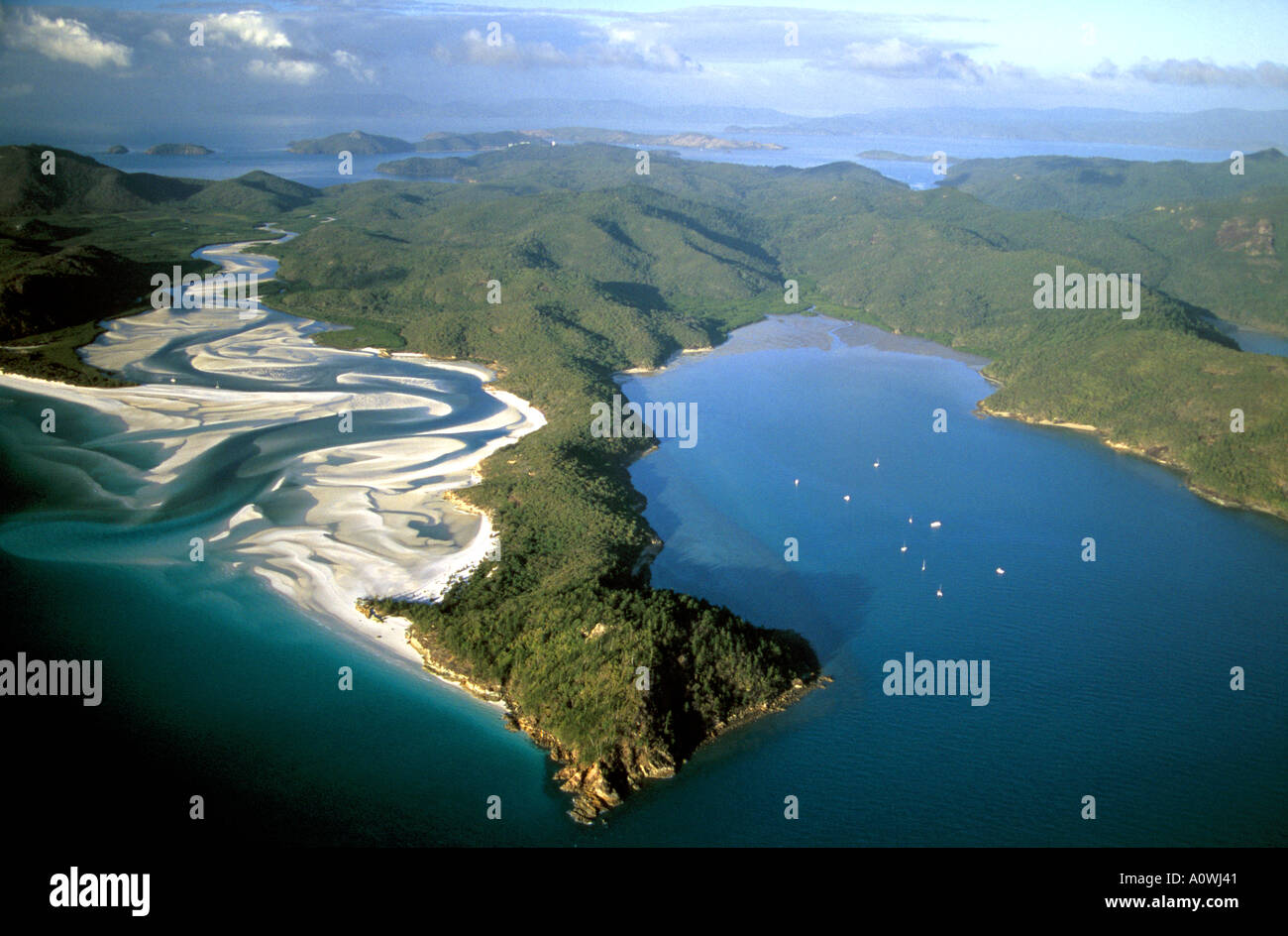 Hill inlet Whitsunday Islands Australia Stock Photo - Alamy
