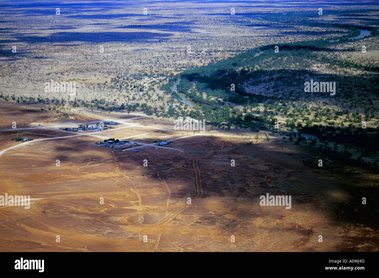 Desert village remote aerial hi-res stock photography and images - Alamy