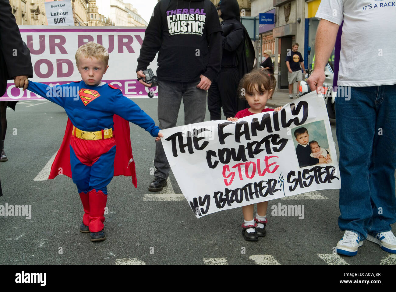 Real Fathers For Justice demonstration at the September 2006 New Labour ...