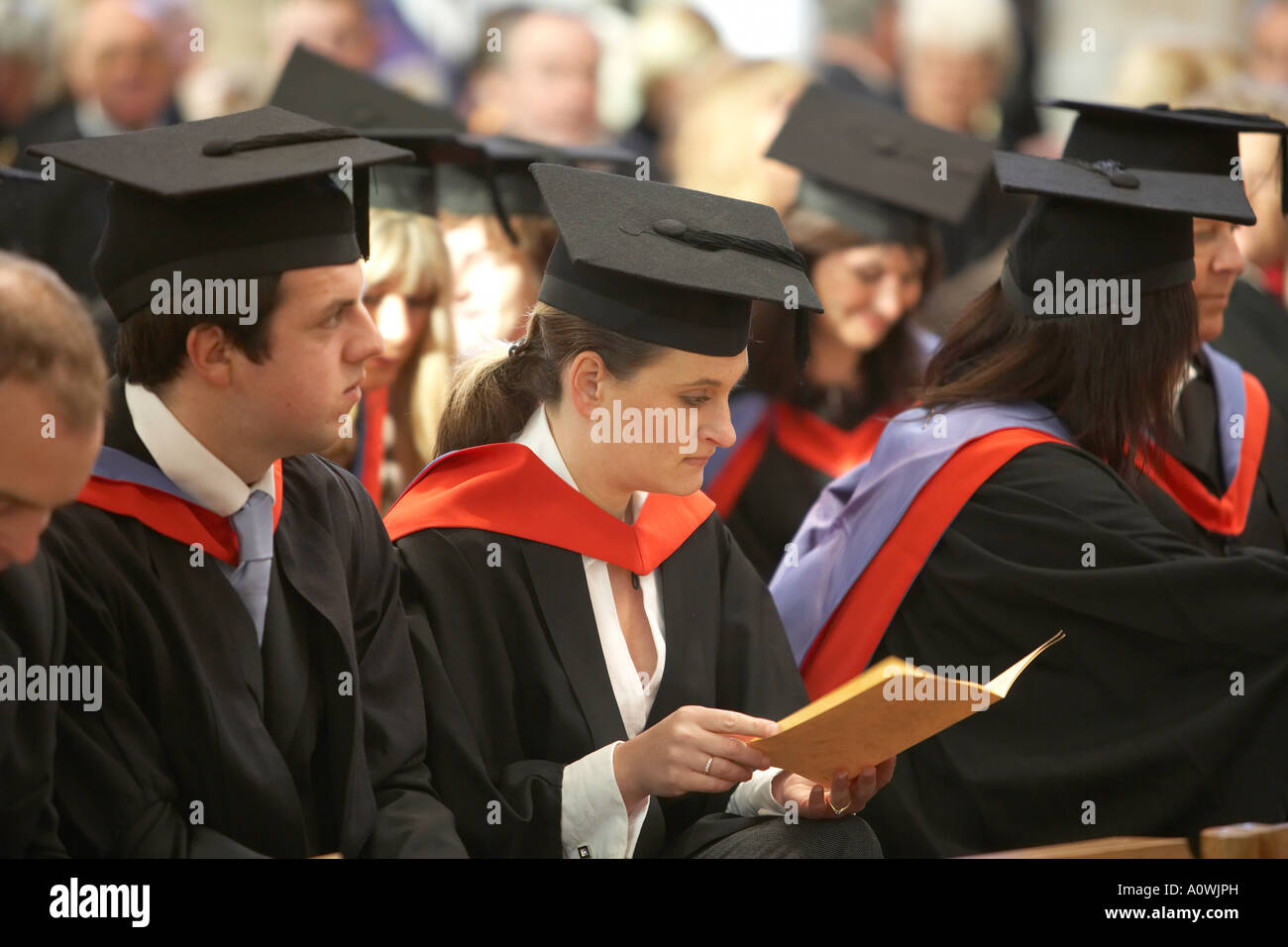 Students graduation ceremony, UK Stock Photo - Alamy