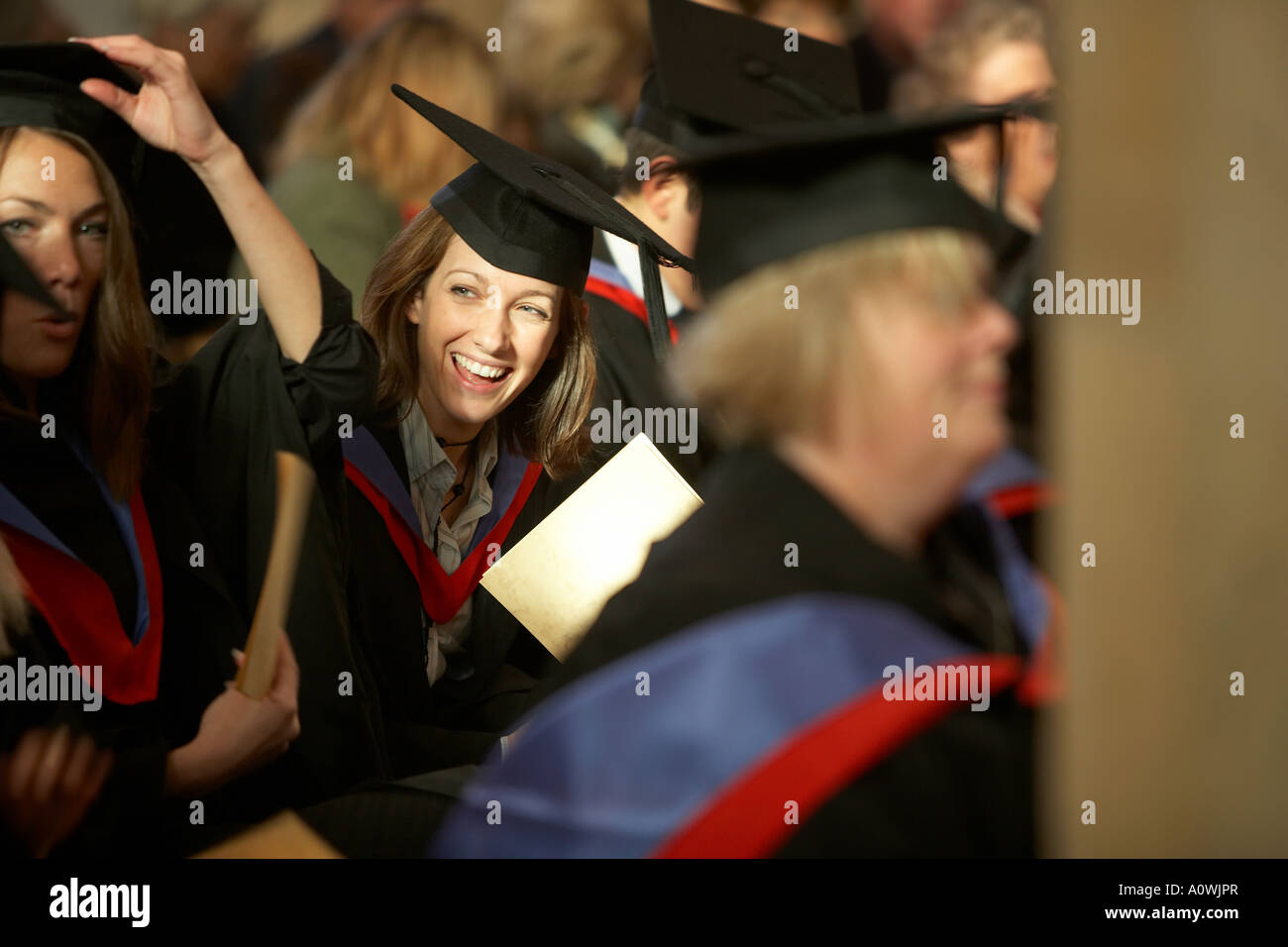 Students graduation ceremony, UK Stock Photo - Alamy