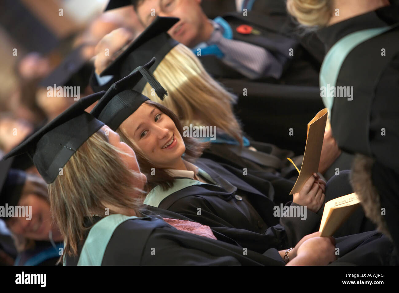 Students graduation ceremony, UK Stock Photo - Alamy