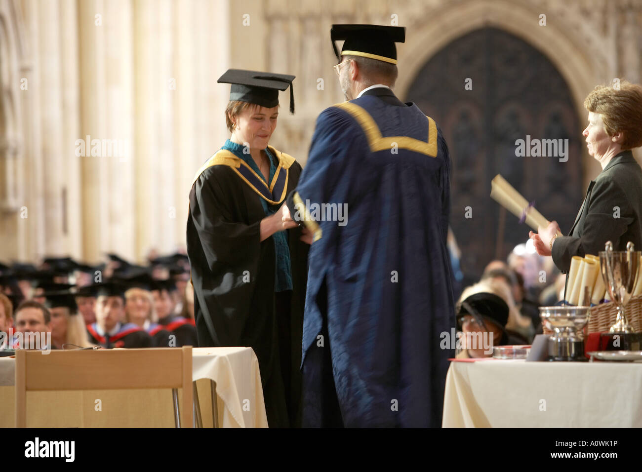Students graduation ceremony, UK Stock Photo - Alamy