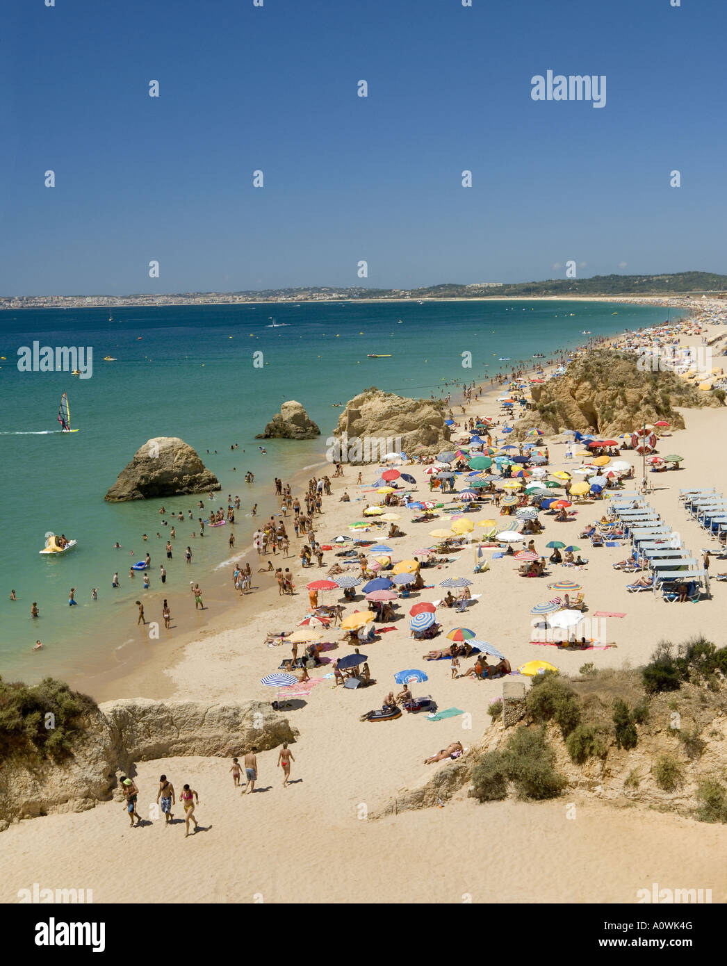 Portugal the Algarve; Praia de Alvor Stock Photo - Alamy