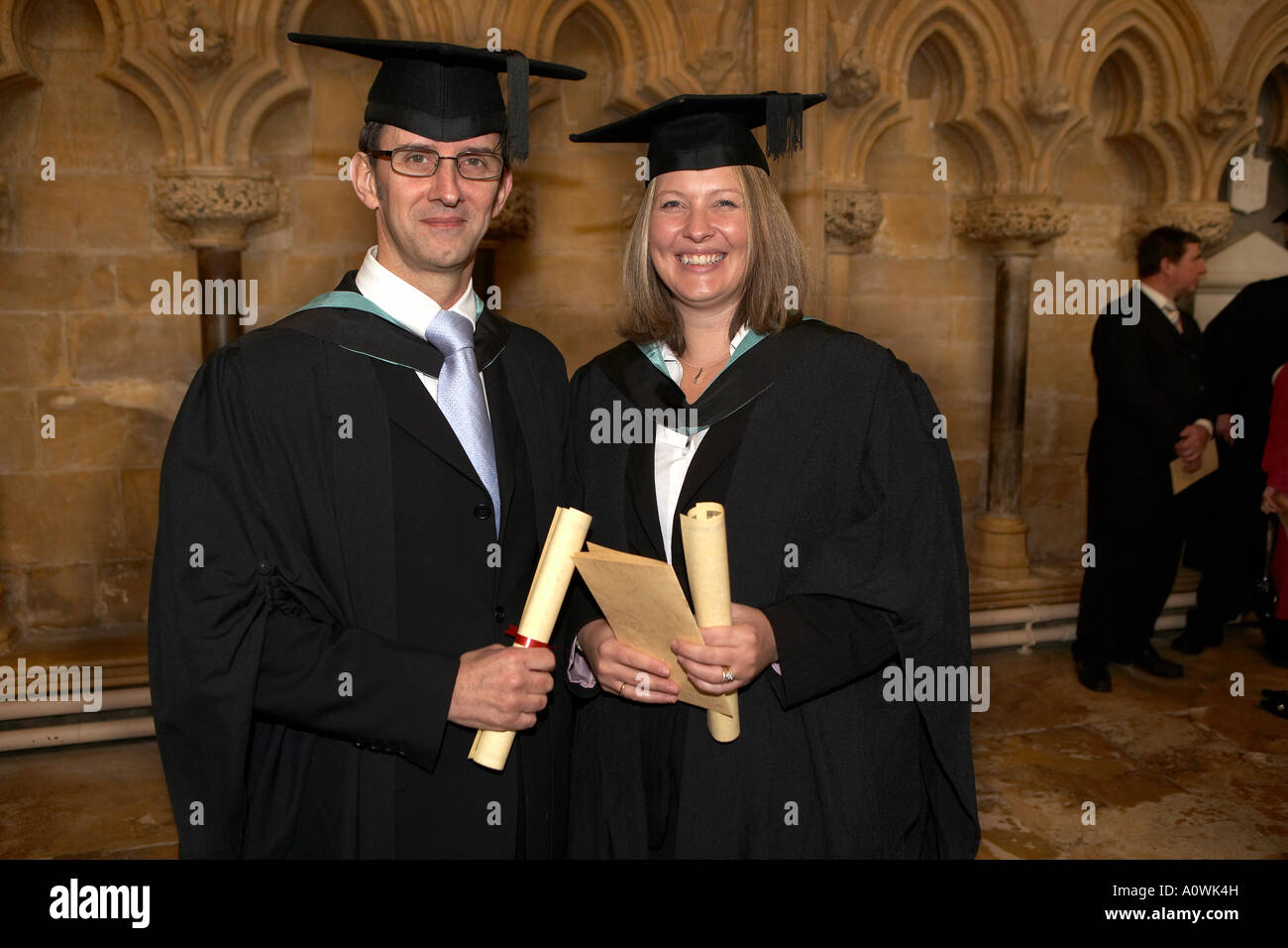 Students graduation ceremony, UK Stock Photo - Alamy