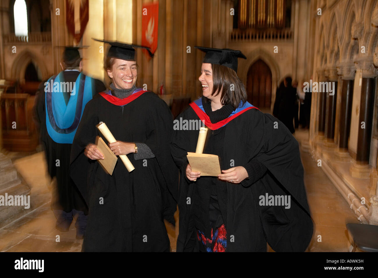 Students graduation ceremony, UK Stock Photo - Alamy